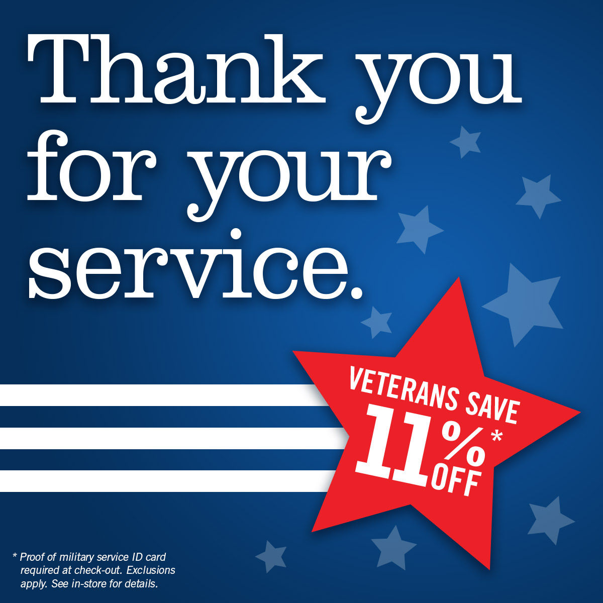 Veteran's Day Discount - Price Chopper - Market 32